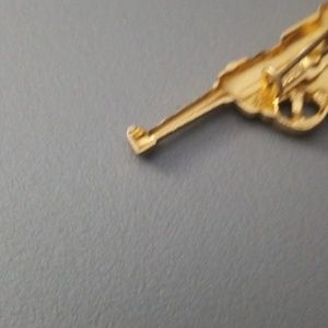 Antique | Jewelry | Antique Rare Goldtone Peridot Pearl Luger Gun Pin ...